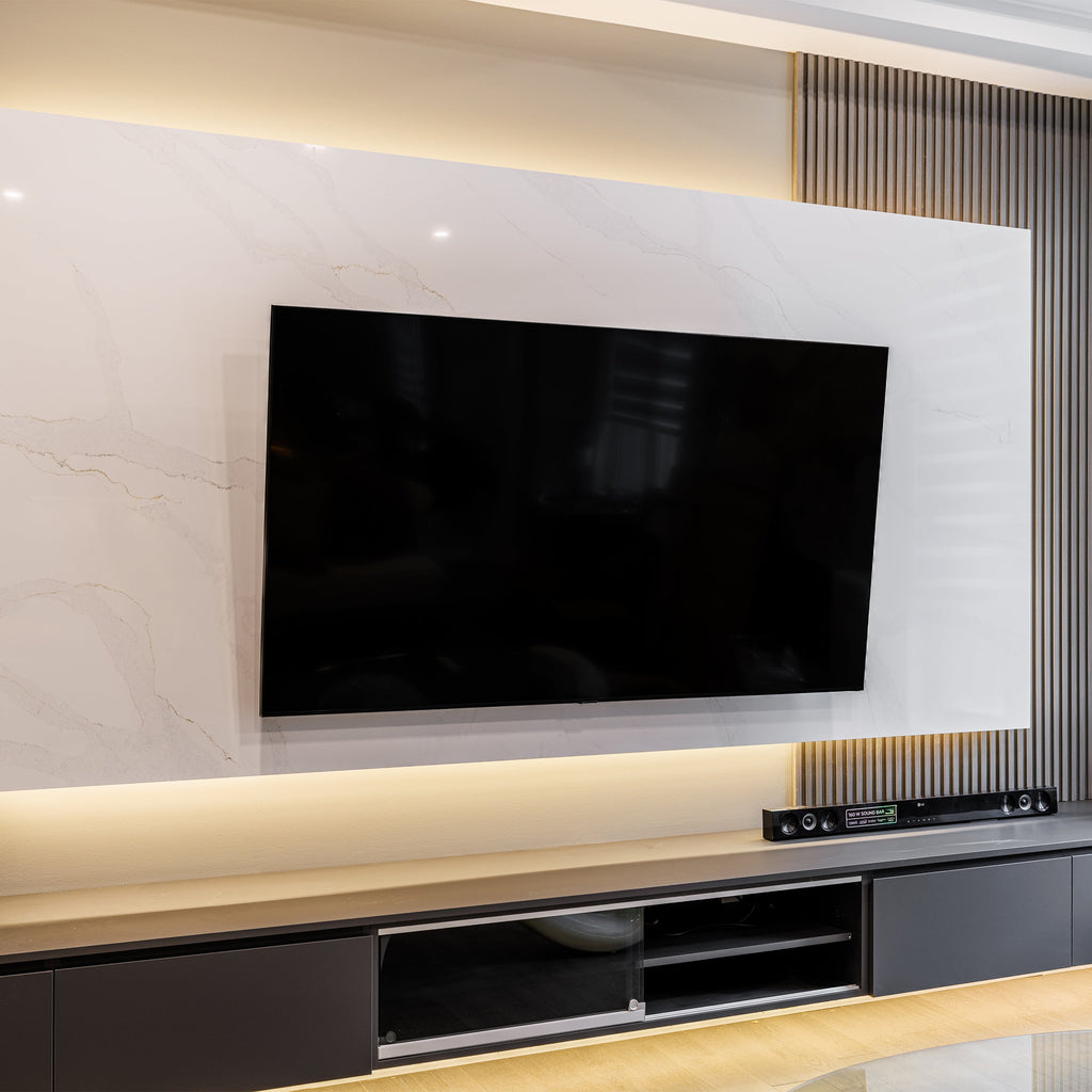 Transform Your Living Room with a Slat Wall TV Feature Wall – RichVaugh ...