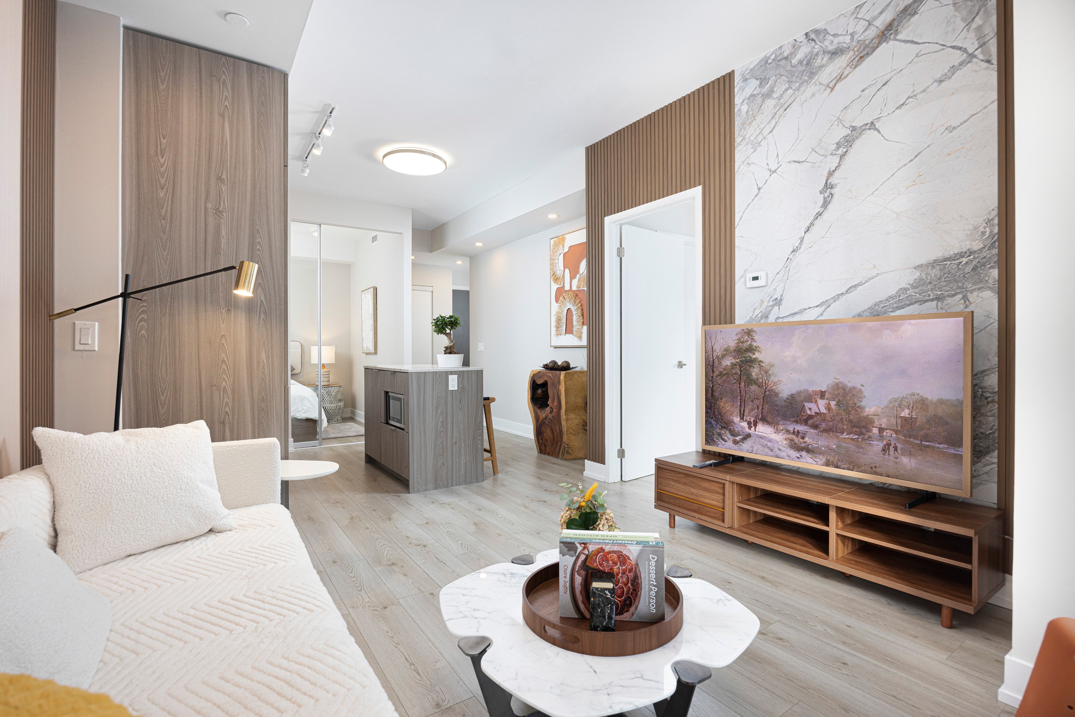 North York Condo TV Feature Wall with Wall Panels | RichVaugh Wall Pan ...
