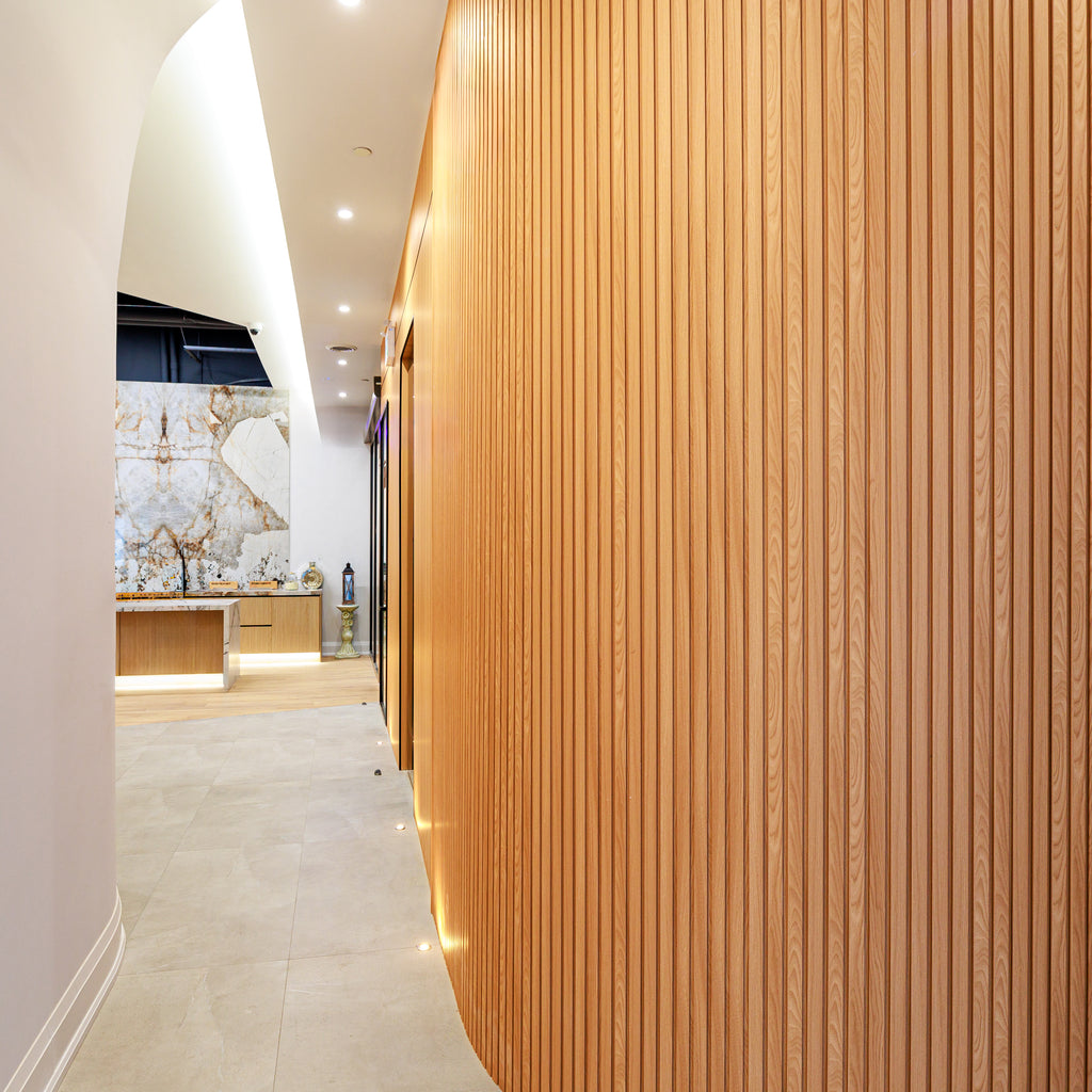 Create a Modern Minimalist Studio with Natural Slat Wall Panels ...